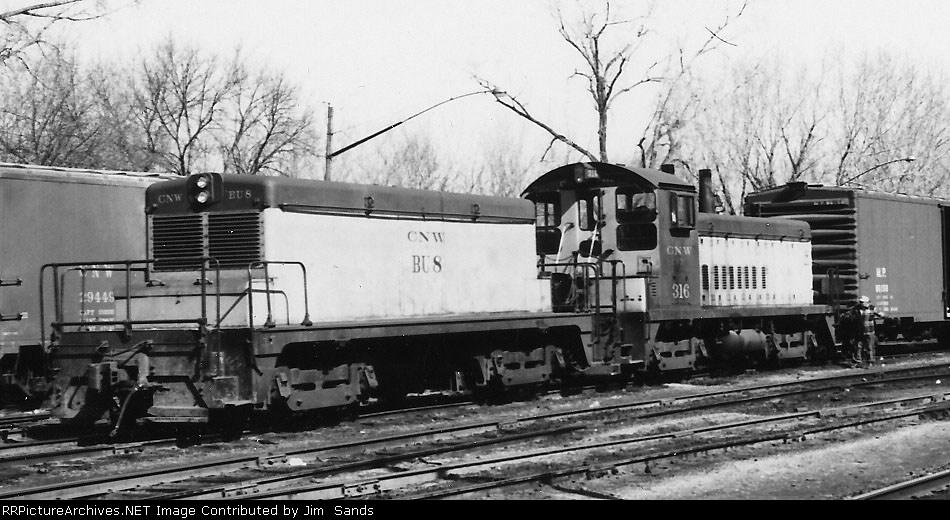CNW 316 & BU8 in 1969